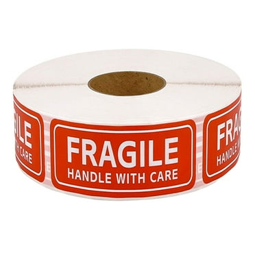 Fragile Packing Stickers, 2" Do Not Crush Bend or Fold Shipping Labels ...