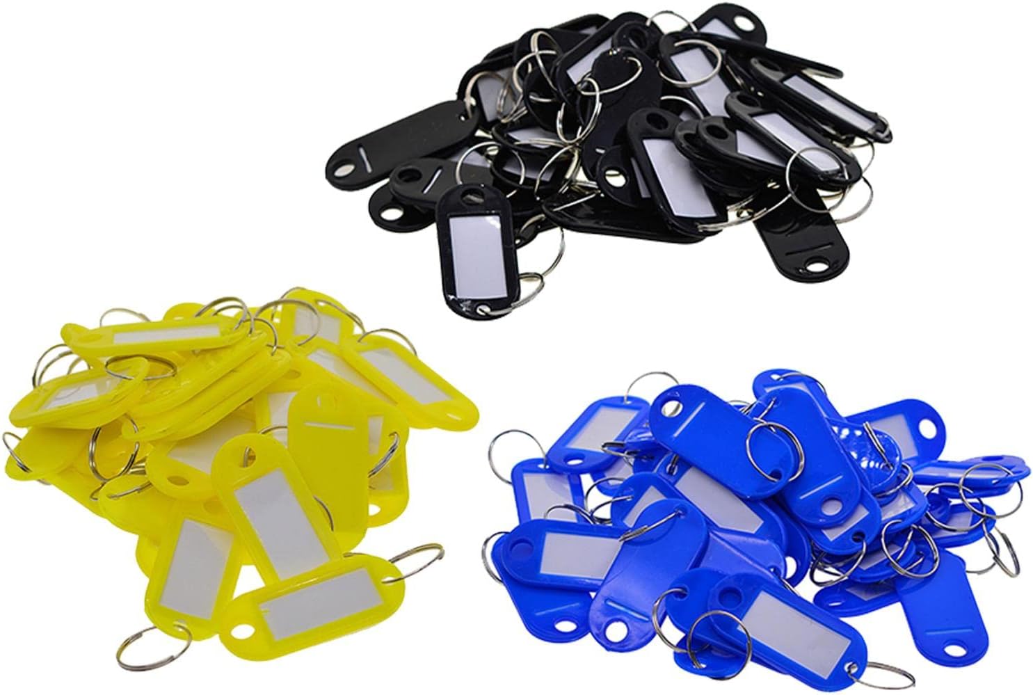 150pcs Key Tag Key Chains, Key Rings Tags Labels for a Backpack, Fob ...