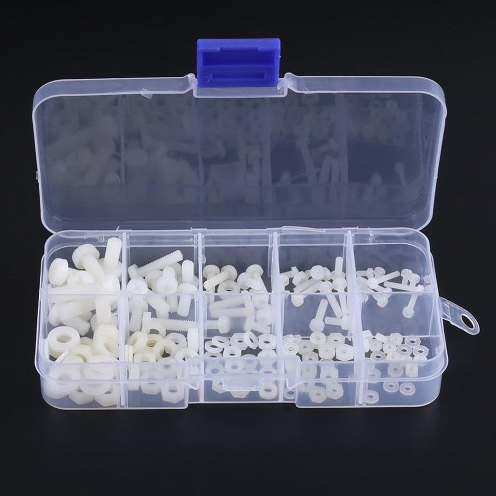 150pcs M2 M2.5 M3 M4 M5 Hex Screws Bolts Nuts Washers Assortment Kit W ...