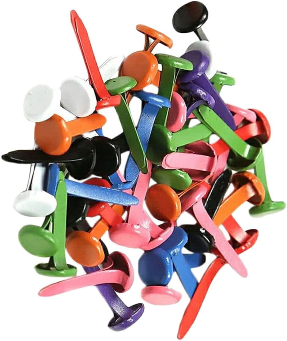 150pcs Metallic Bra MiniDIY Crafts Decorative Brads Small Brads Paper ...