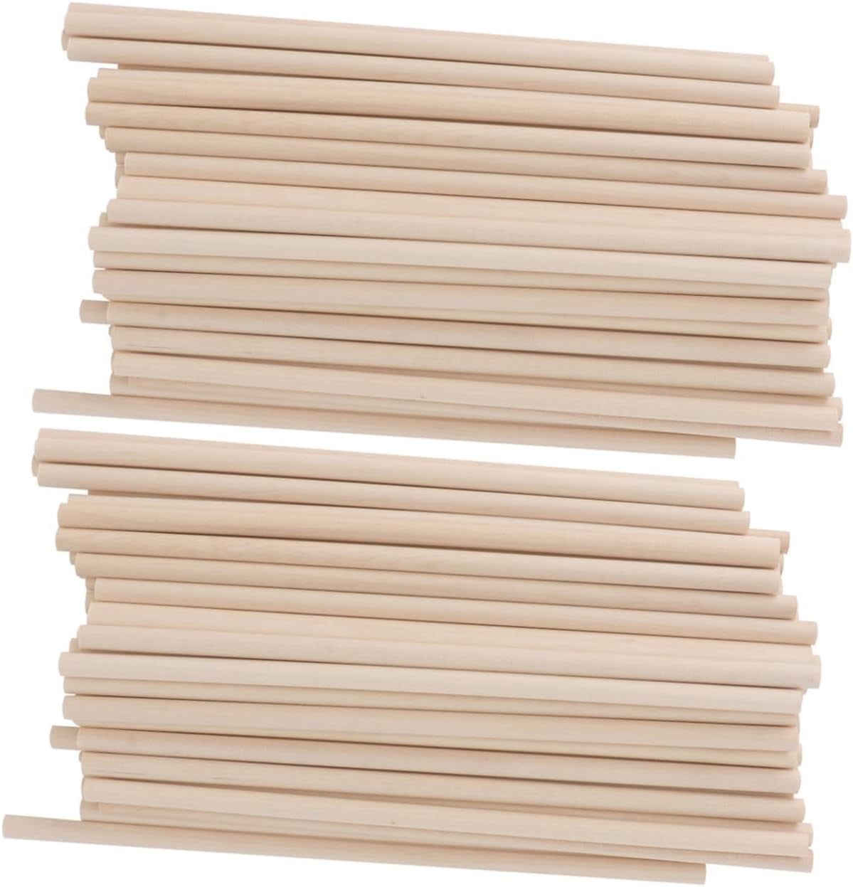 150pcs Round Stick Round Stick Wooden Rod Sticks Crafting Wooden Dowels ...