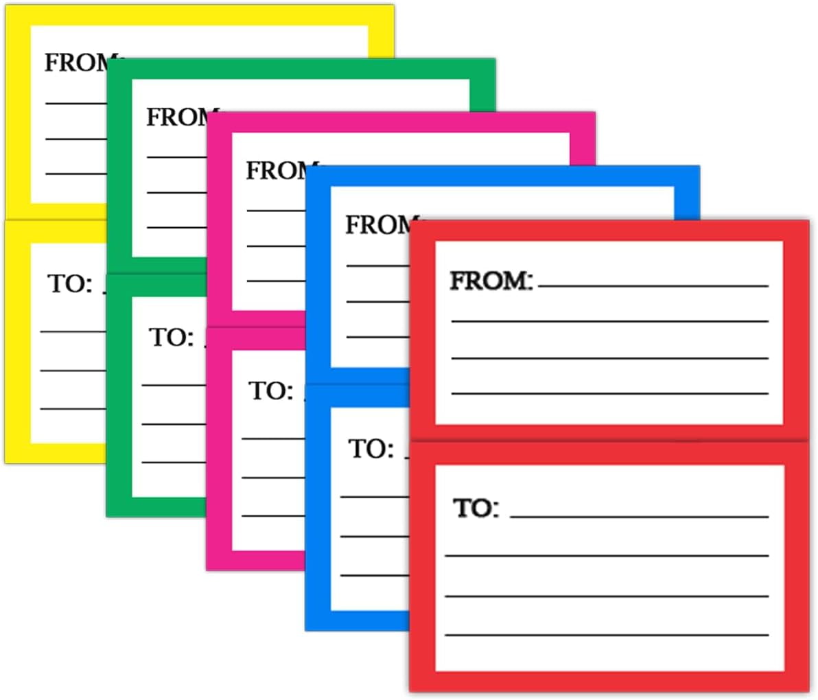 150pcs to from Return Address Mailing Labels,4.5x3.5 Inch Postage ...