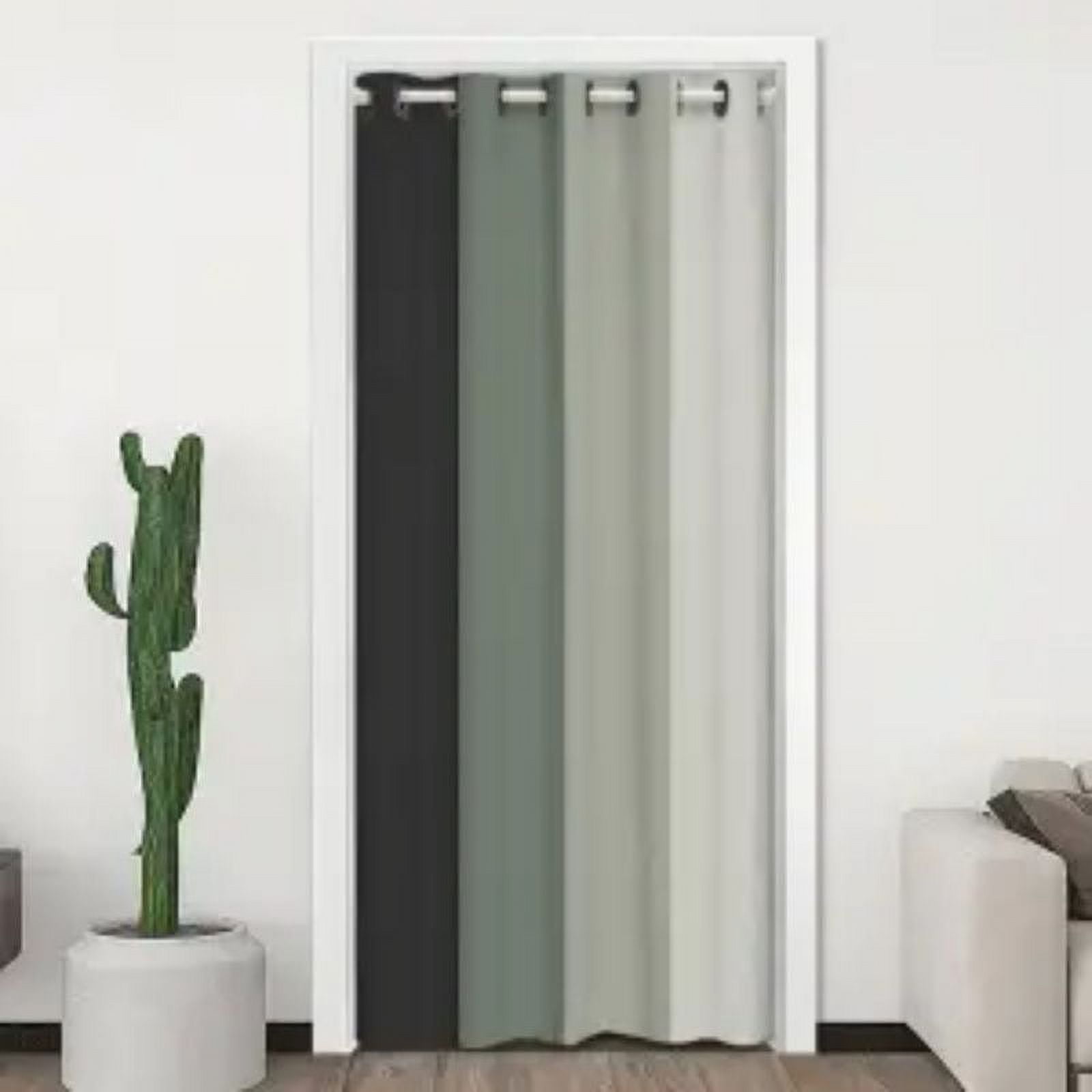 150x200CM Nordic Green Gradient Door Curtain Protection Privacy Divider ...