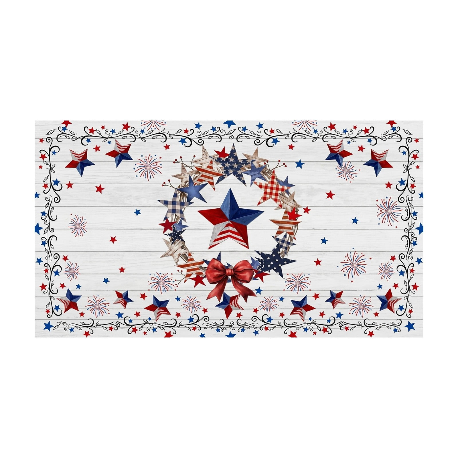 150x200cm Independence Day Tablecloth, Patriotic Holiday Table Cover ...