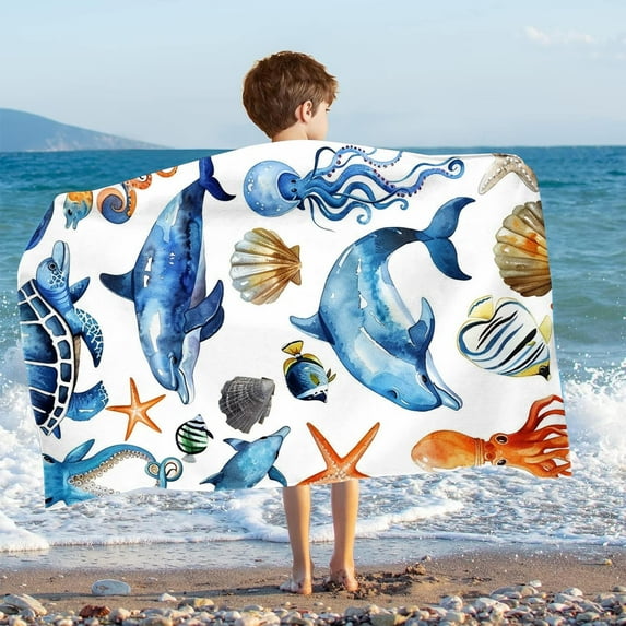 150x75cm Benthos Print Warm Blanket Pet Blanket Children Beach Towel ...