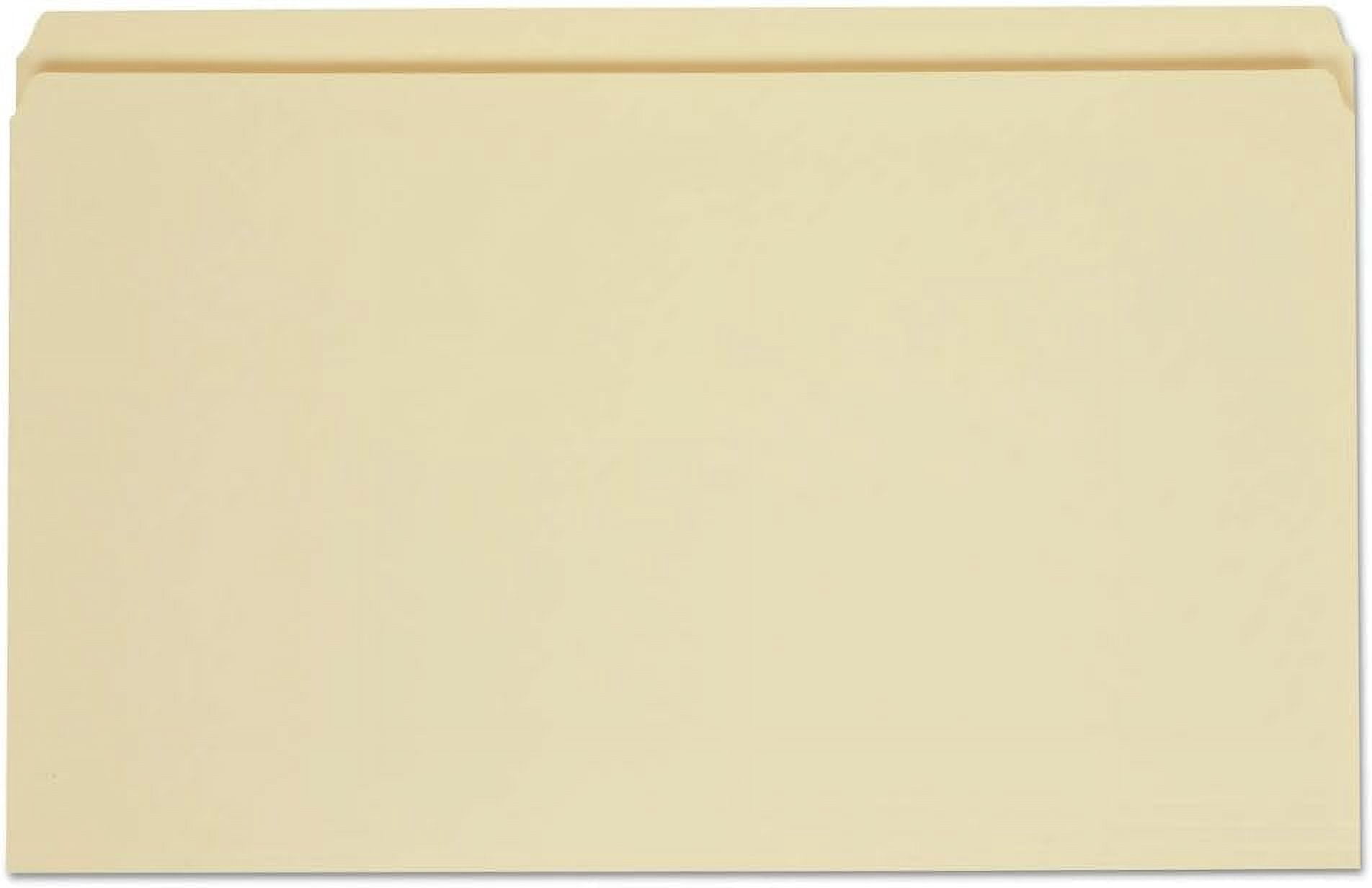 15110 File Folders, Straight Cut, One-Ply Top Tab, Legal, Manila, 100 ...