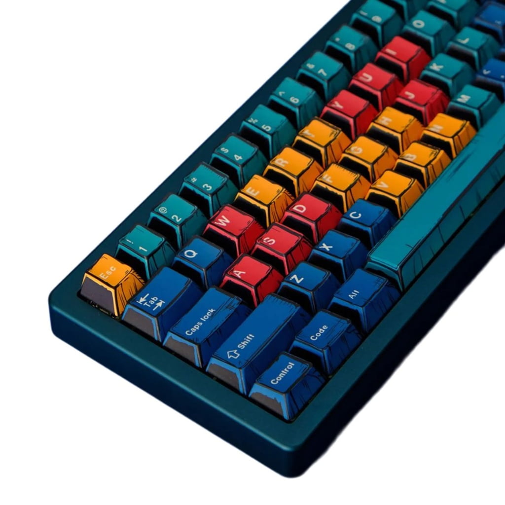 151Pcs PBT Palette Comics Keycap Dye Sublimations Keycaps Cover for ...