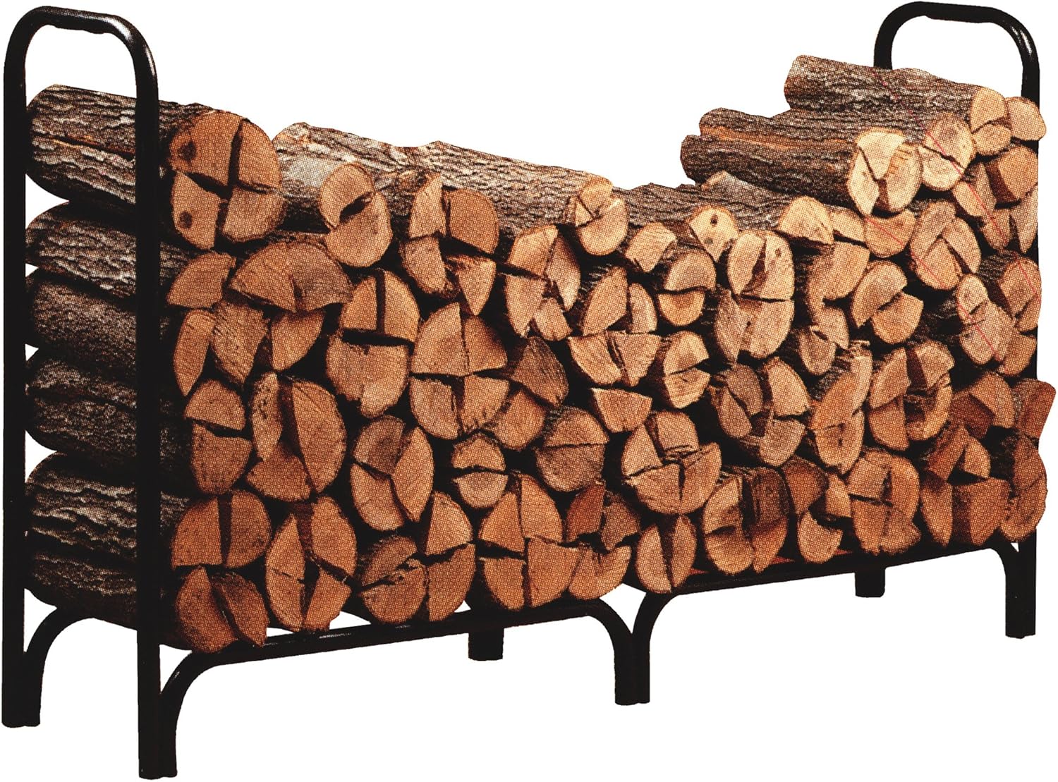 15204 Deluxe Outdoor Log Rack, Black, 8-Feet - Walmart.com