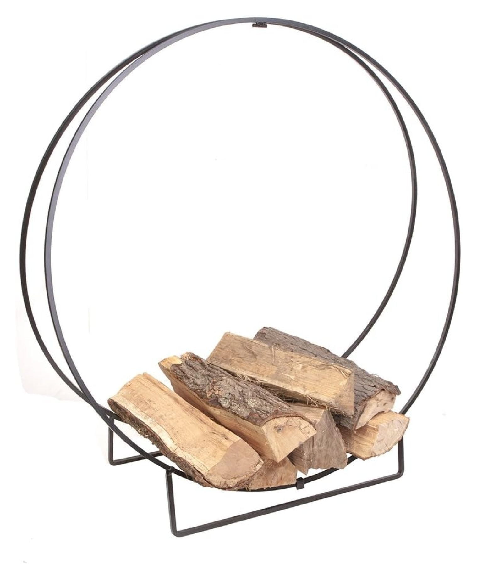 15210 40-Inch Solid Steel Log Hoop , Black - Walmart.com