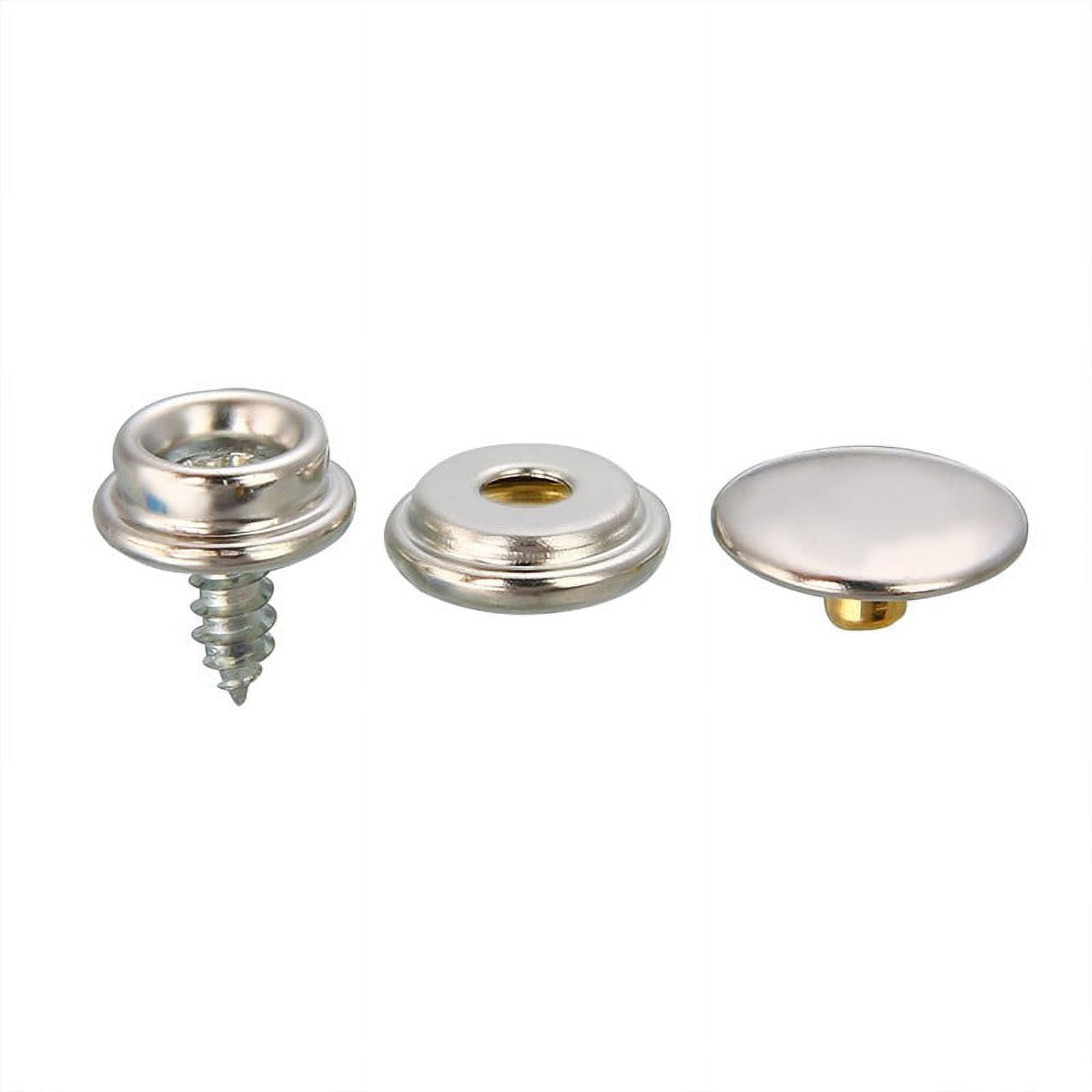 152PCS/Set Stainless Steel Boat Cover Canvas Fast Fixed Snap Fastener ...