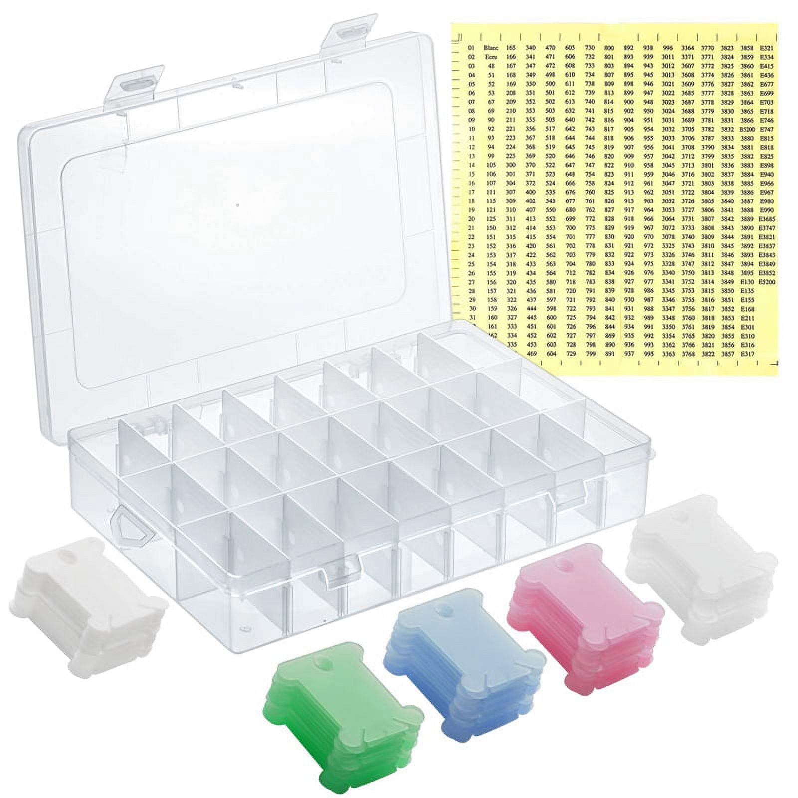 152Pcs Accessories Including Embroidery Thread Bobbins Organizer Box ...