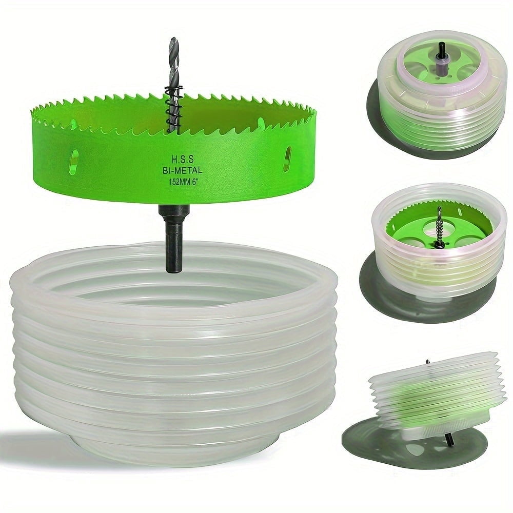 152mm(6 inch )Hole Saw for Recessed Lights, 6-1/4 inch Hole Cutter with ...