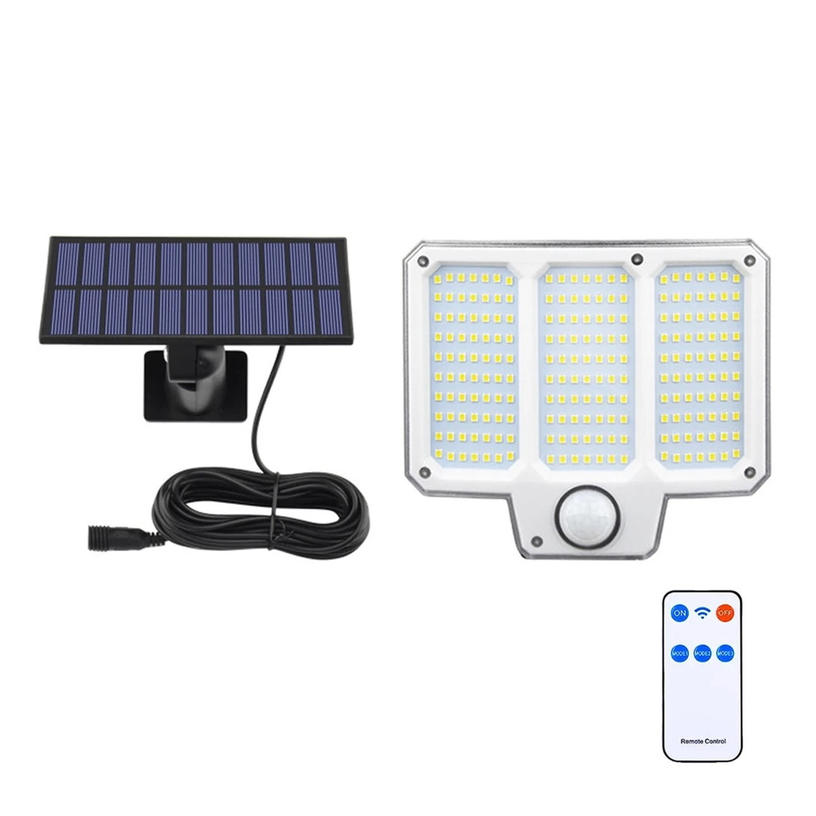 153 LED Outdoor Solar Flood Light,Independent Solar Panel Security ...