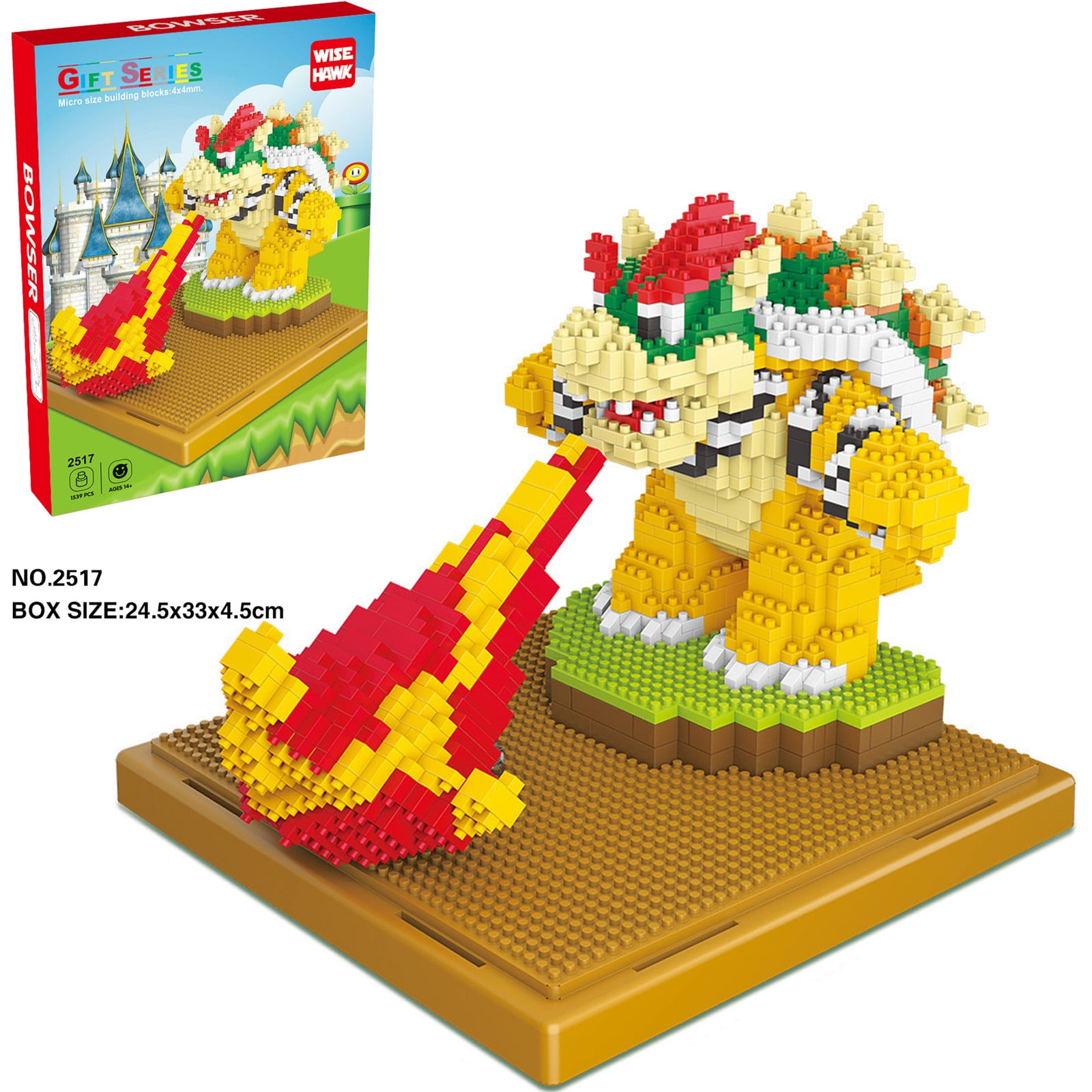 1539 PCS Bowser Building Blocks Anime Toy Building Blocks Sets,Classic ...