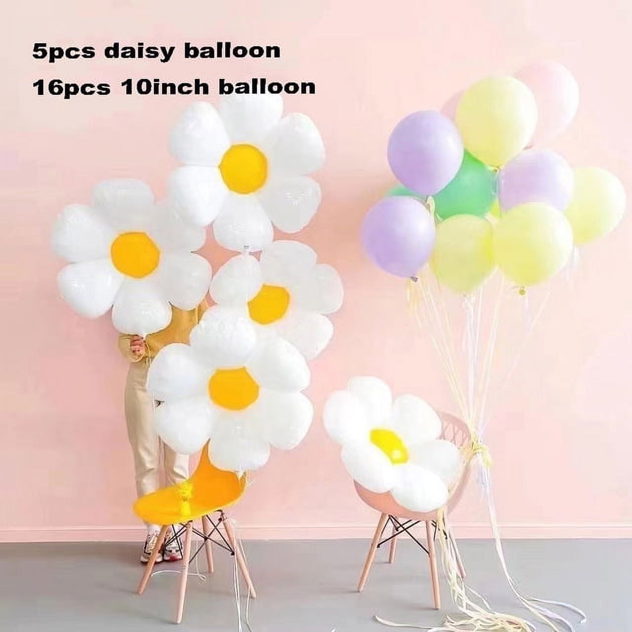 153Pcs Daisy Balloon Arch Garland Kit Yellow Daisy Flower Helium ...