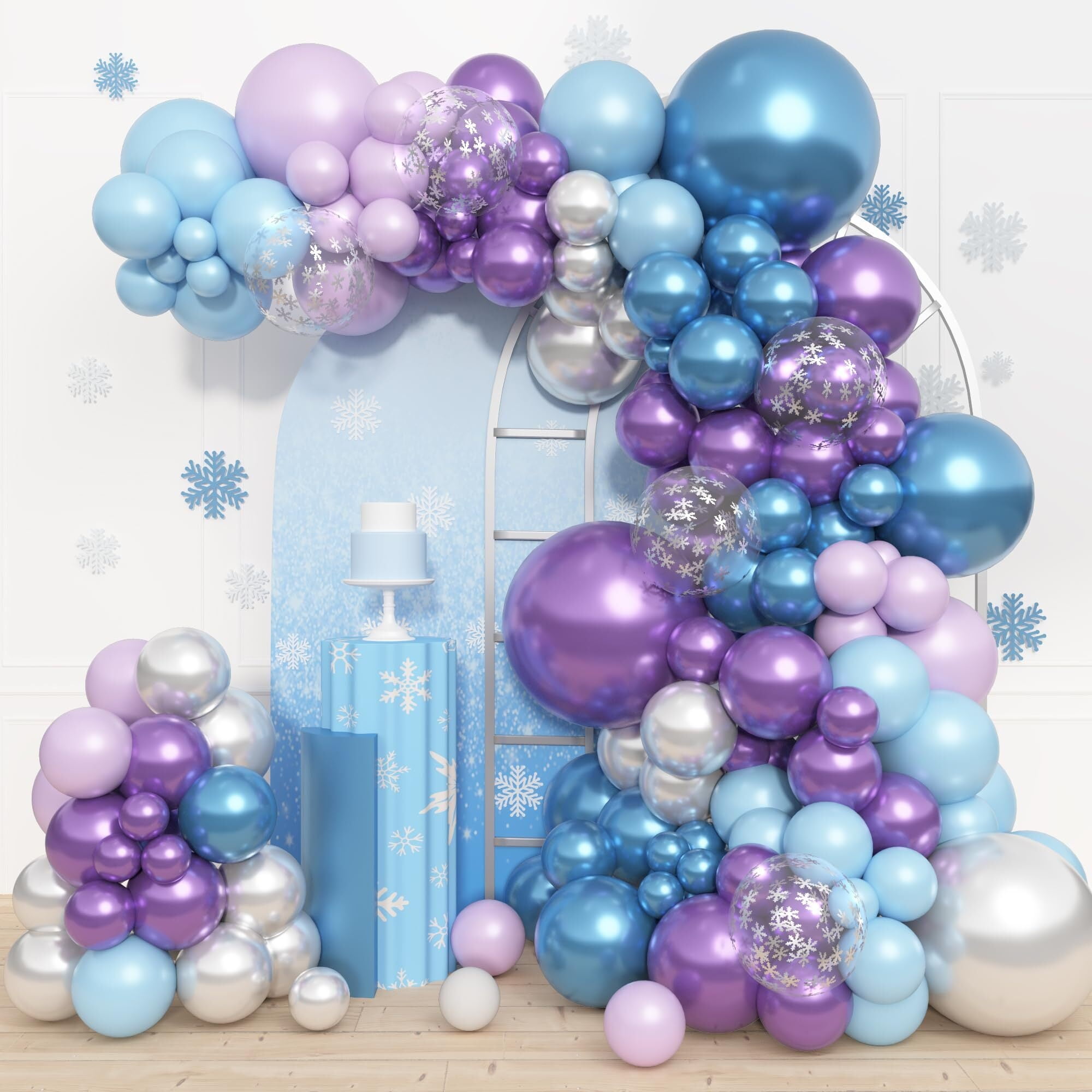 153pcs Pink Purple Balloon Garland Arch Kit, Different Sizes 18 12 10 5 ...