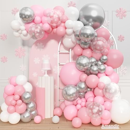 153pcs Pink Purple Balloon Garland Arch Kit, Different Sizes 18 12 10 5 ...