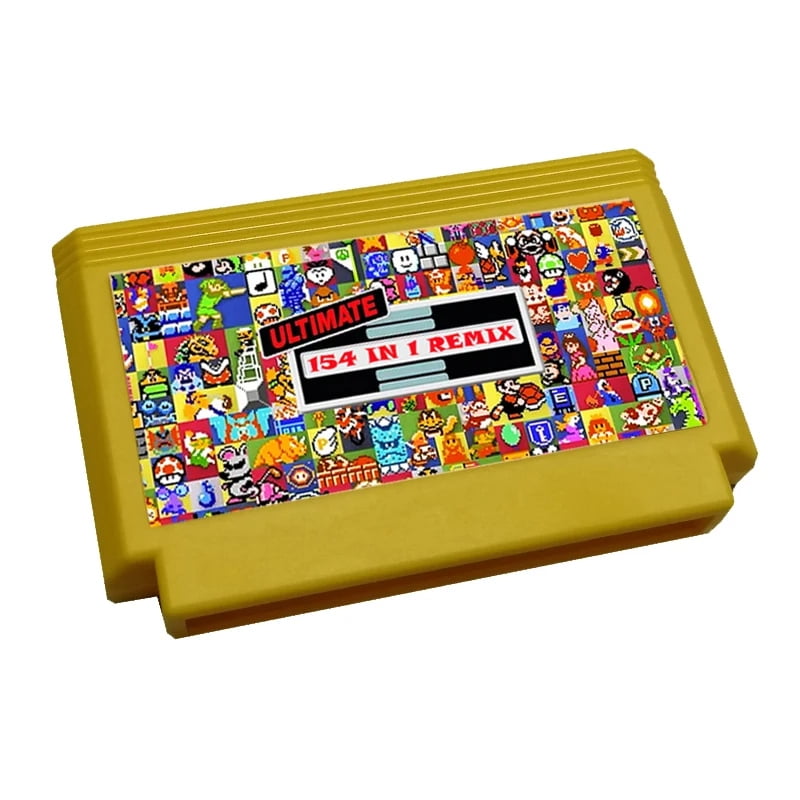 154 In 1 Retro Game FC Cartridge Card For 8 Bit Famicom FC Muilt Game ...