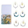154Pieces DIY Ocean Style Earring Making Kits Including Alloy Pendants ...
