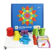 Learning Resources Pattern Blocks Smart Pack, Developmental Toy, Shapes, Patterns, 50 Pieces ...