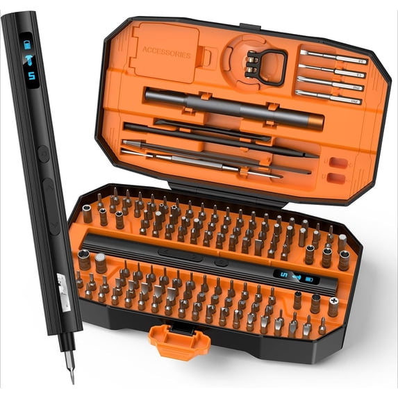 155 in 1 Mini Electric Screwdriver Cordless, Precision Power ...