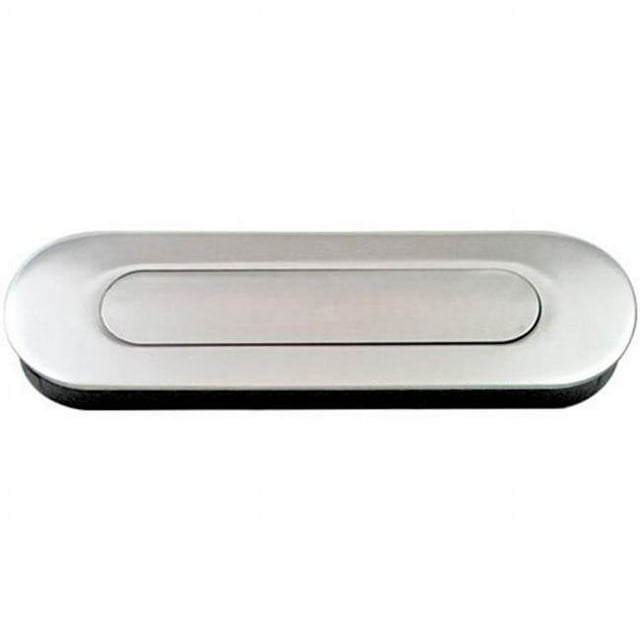 155 mm Oval Flush Pull with Spring Loaded Cover, Satin US32D - 630 ...