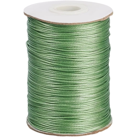 155 to 160M 1mm Waxed Craft Cord Wax Polyester Thread Knotting Braiding ...