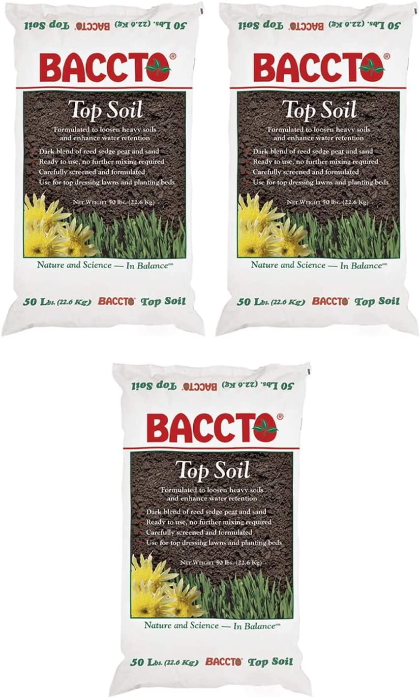 1550P Baccto Top Soil for Lawns, Gardens, and Raised Planting Beds with ...