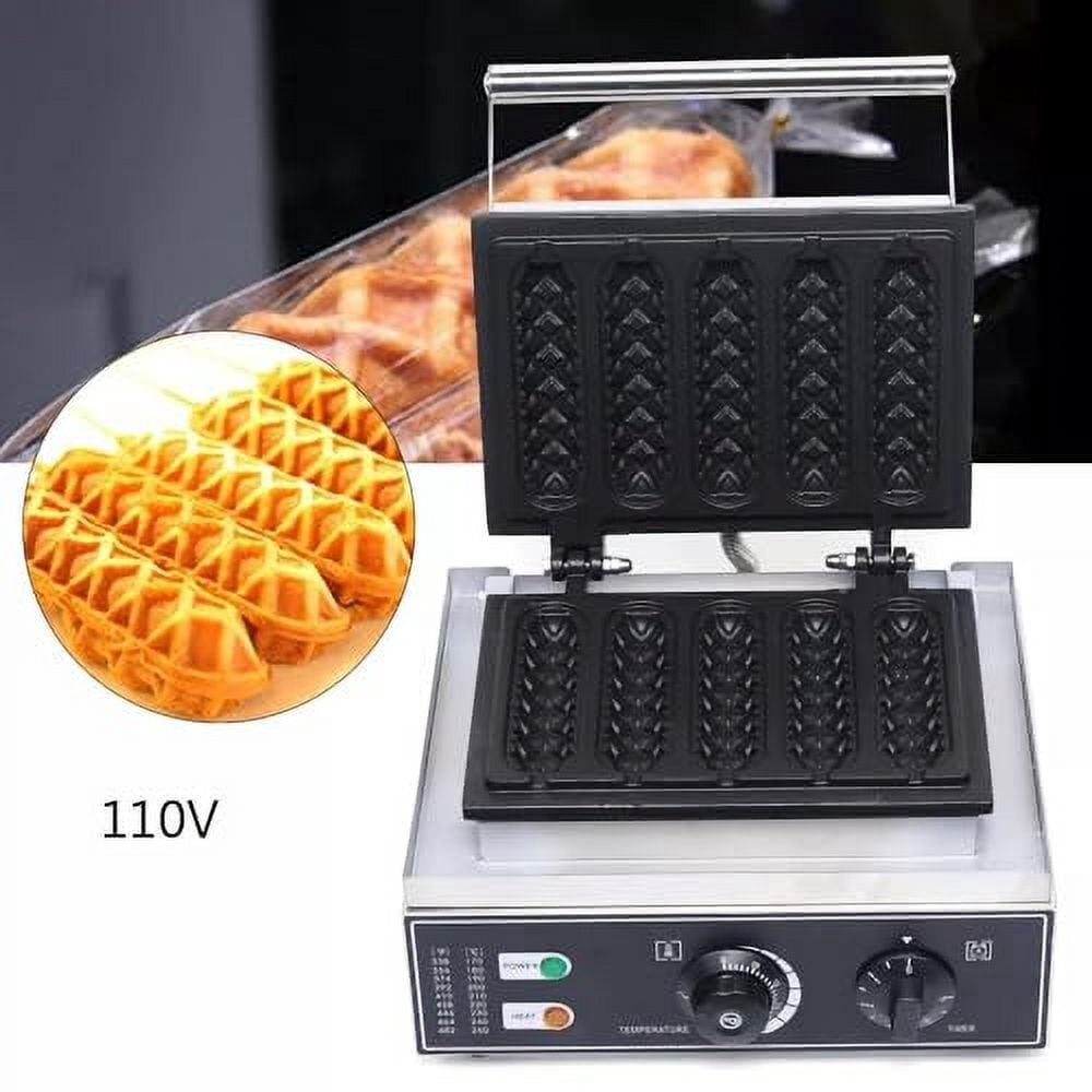1550W Commercial Waffle Stick Maker, Table Standing Home Corn Dog ...