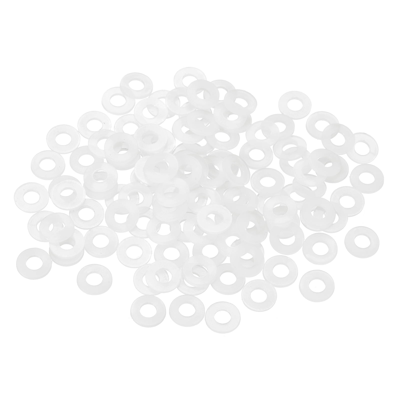 155Pcs M5 Nylon Flat Washers Plastic Washer 5mm ID 8mm OD 1mm Thick ...