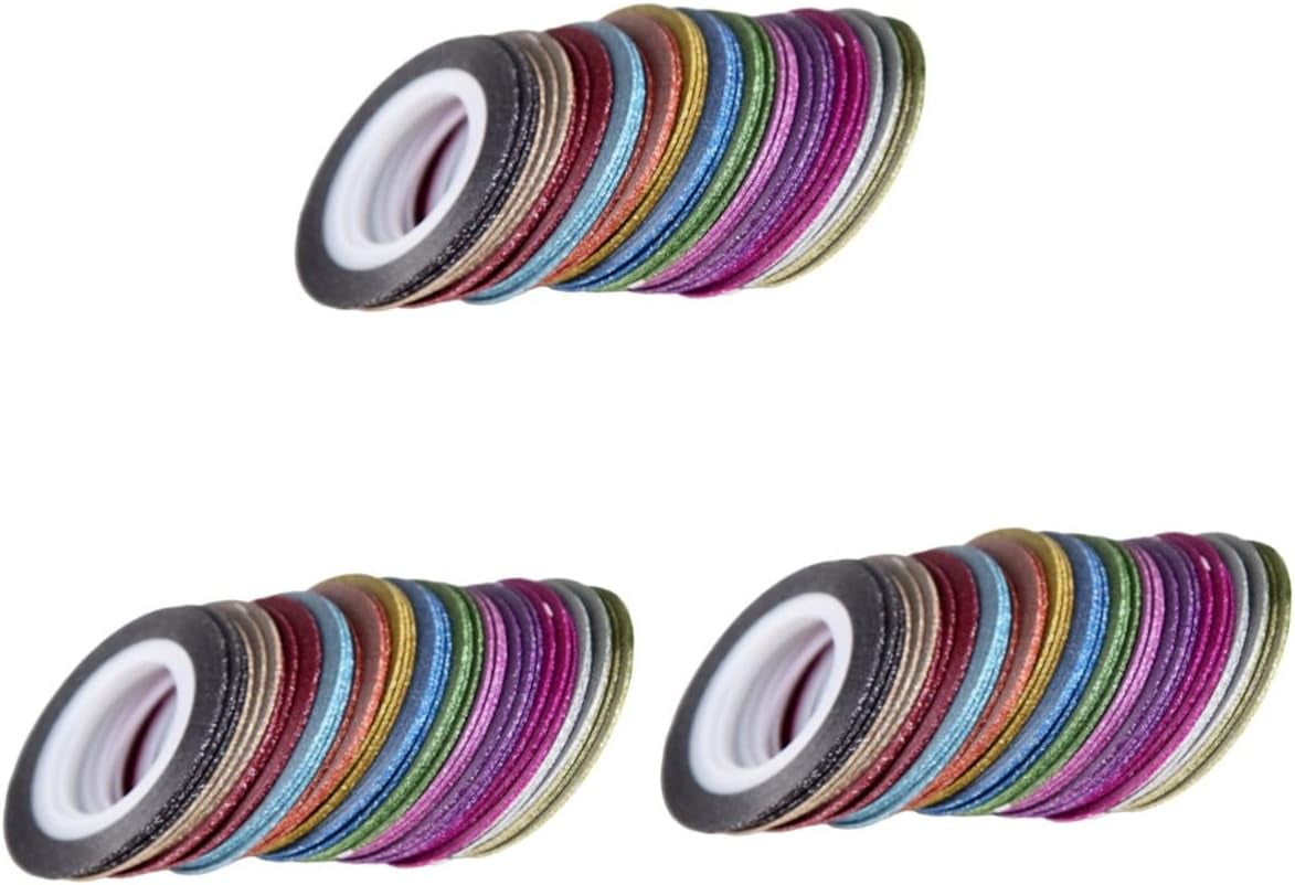 156 Rolls Glitter Tape Nail Tape Upholstery Tape Nail Art Striping Tape ...