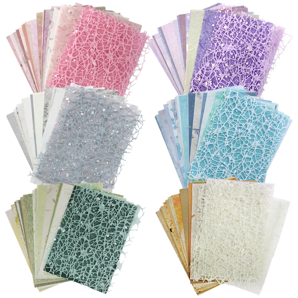 156 Sheets Scrapbook Paper Textured Paper Assorted Set, FineGood ...