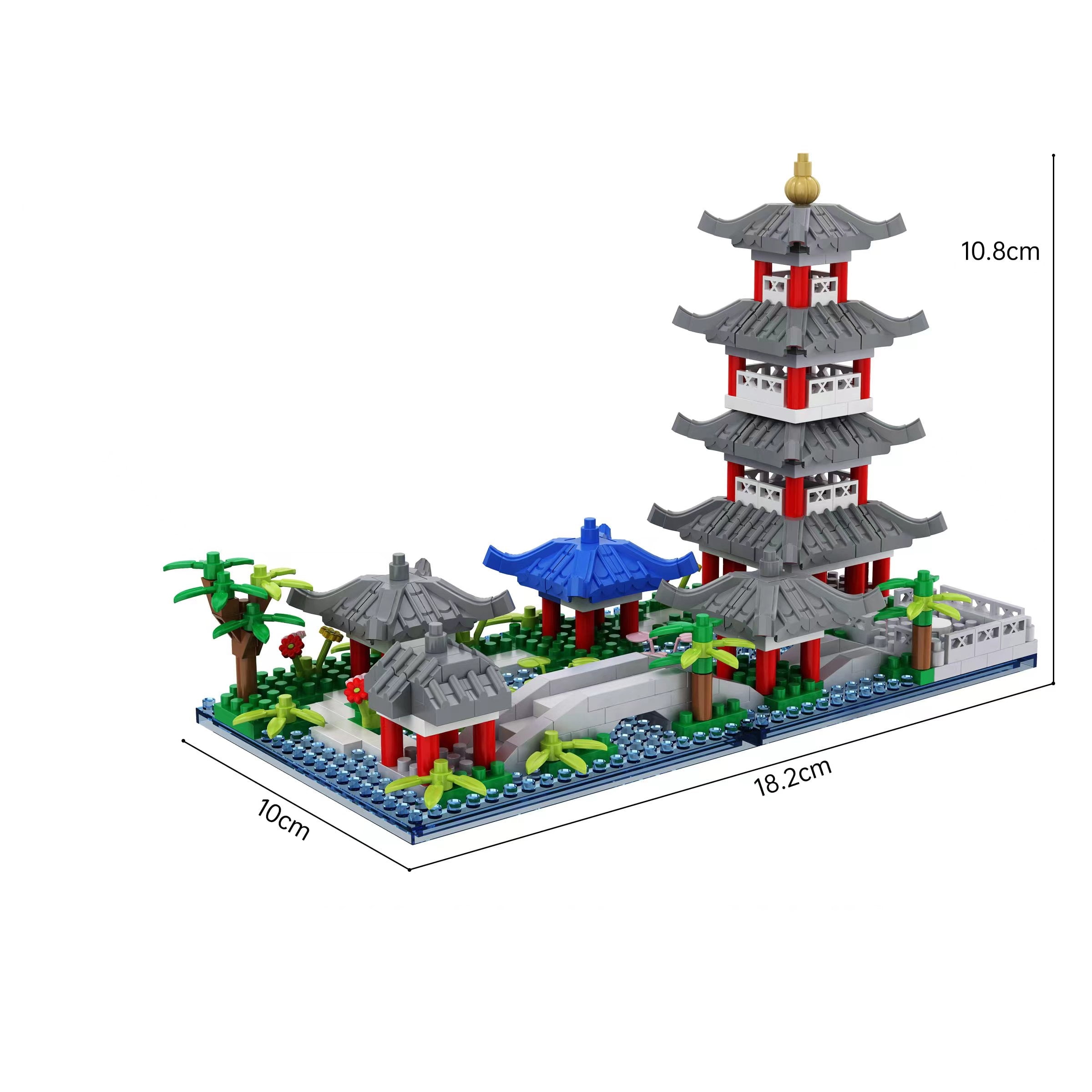 1560 Pieces of Hangzhou West Lake Particle Building Blocks, Famous ...