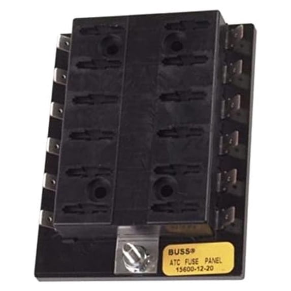 15600-12-20 - ATC Fuse Panel with 12 30A Circuits; Single Common Power ...