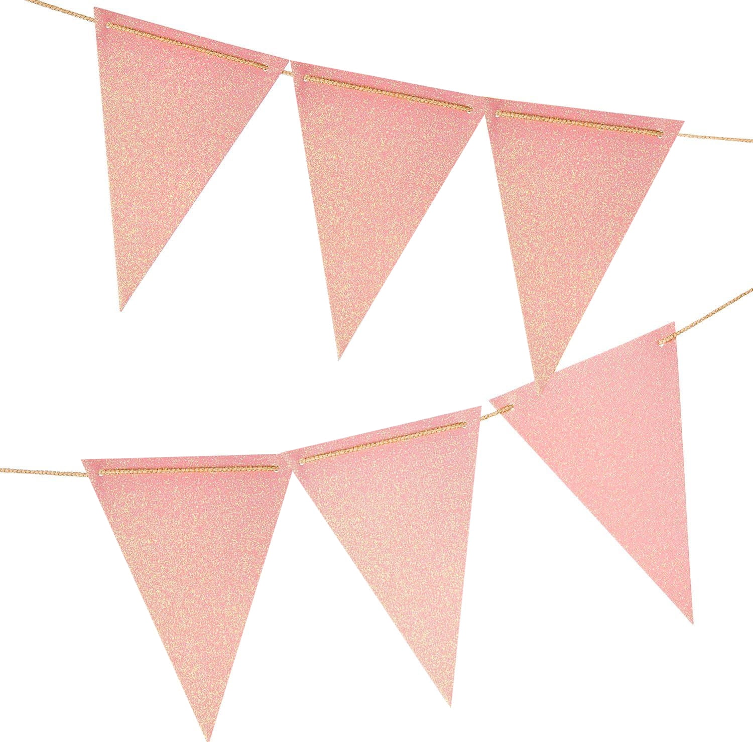 157 Inch Paper Pennant Party Decorations, Triangle Flags Bunting, Paper ...
