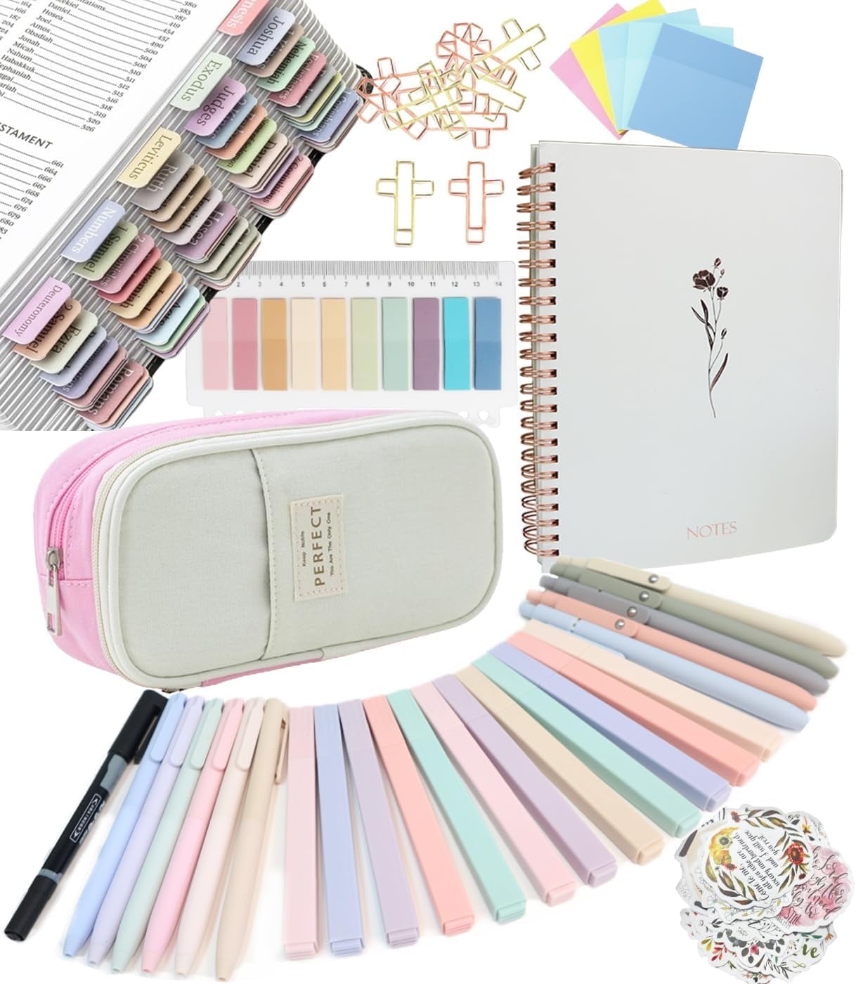 157pcs Bible Study Supplies Complete Bible Journaling Kit, Bible ...