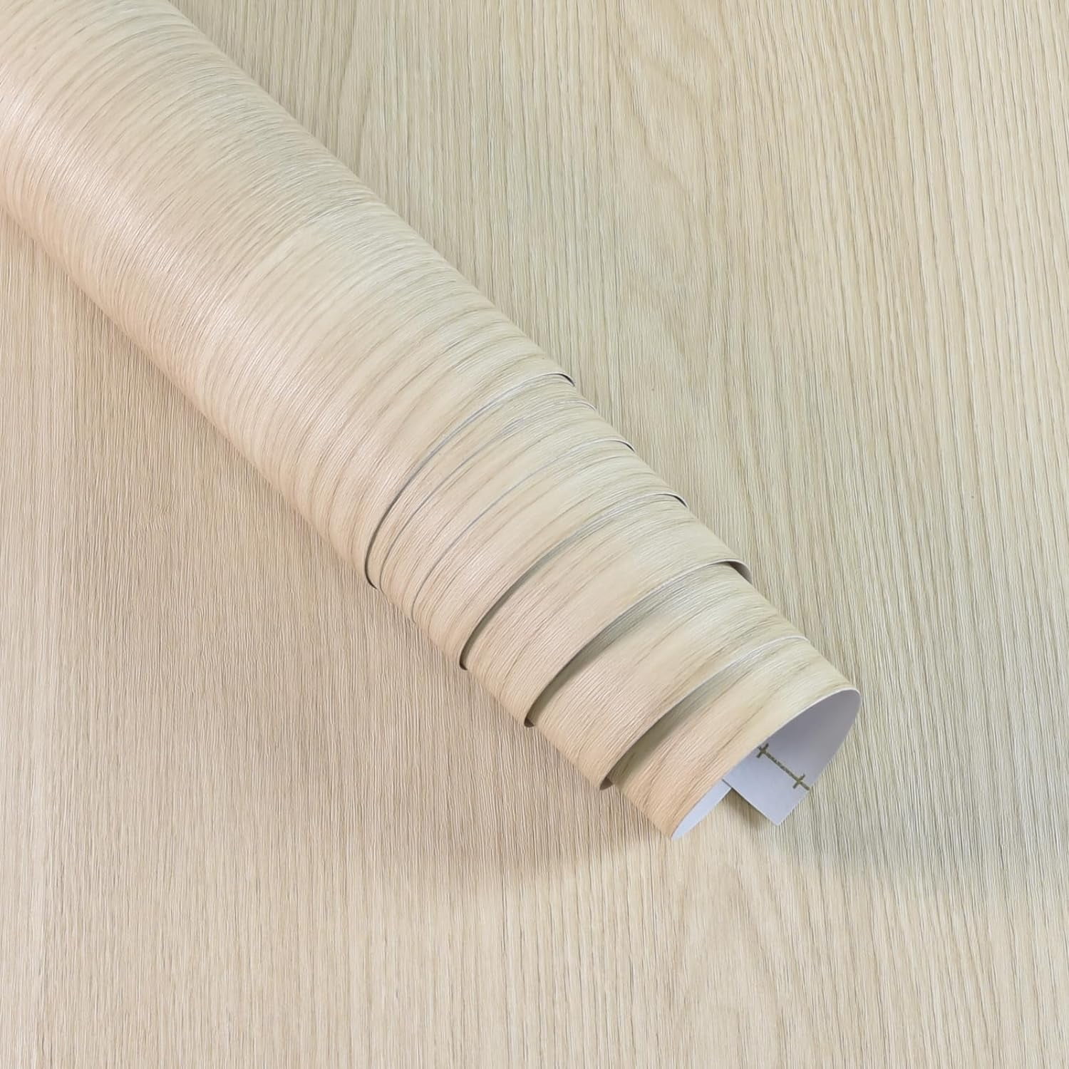 157x 31 Inch Wide Thick Wood Grain Wallpaper Peel and Stick Beige ...