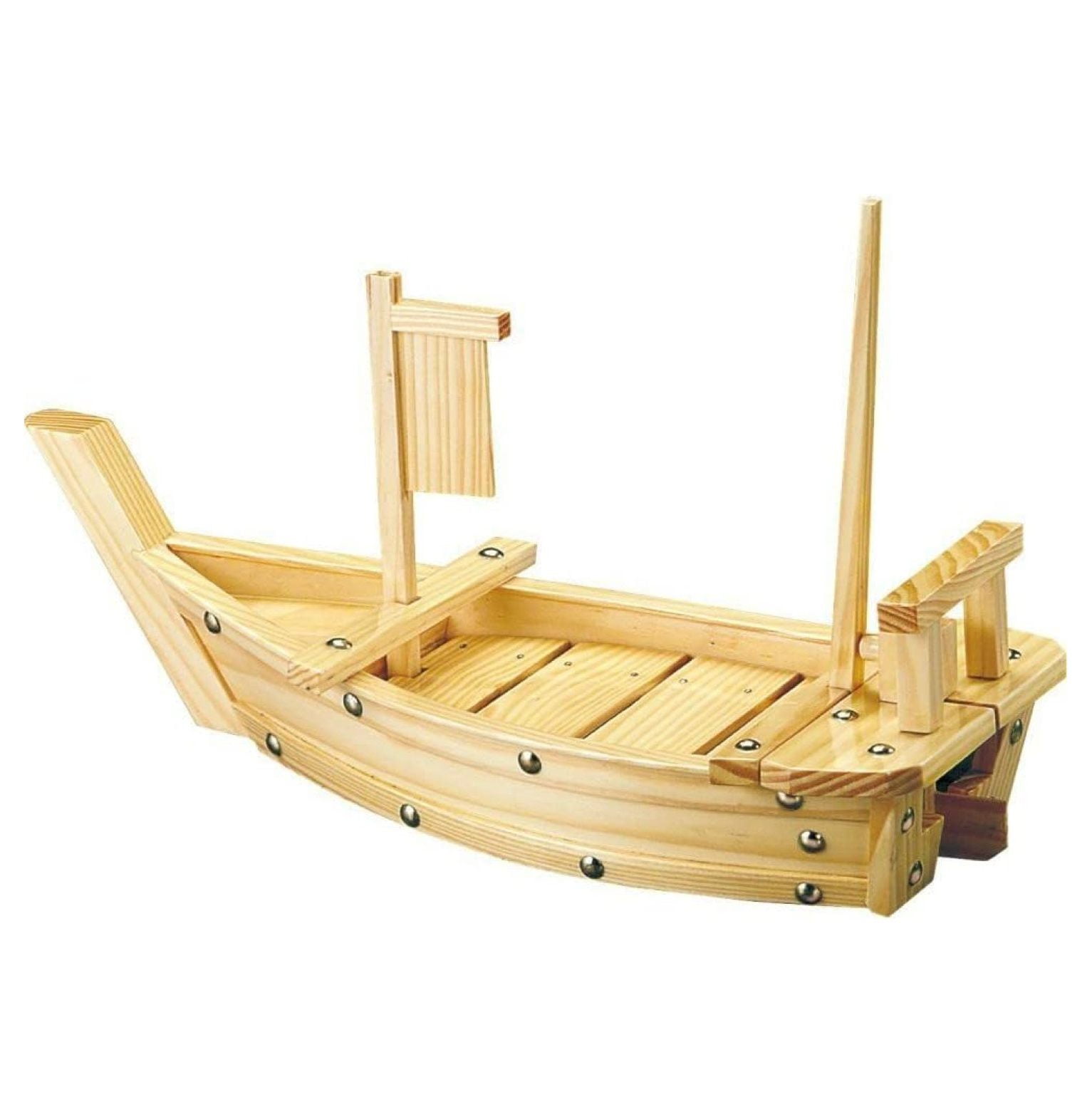 1583, Large Wooden Sushi Boat Shape Plate Japanese Sushi Sashimi ...