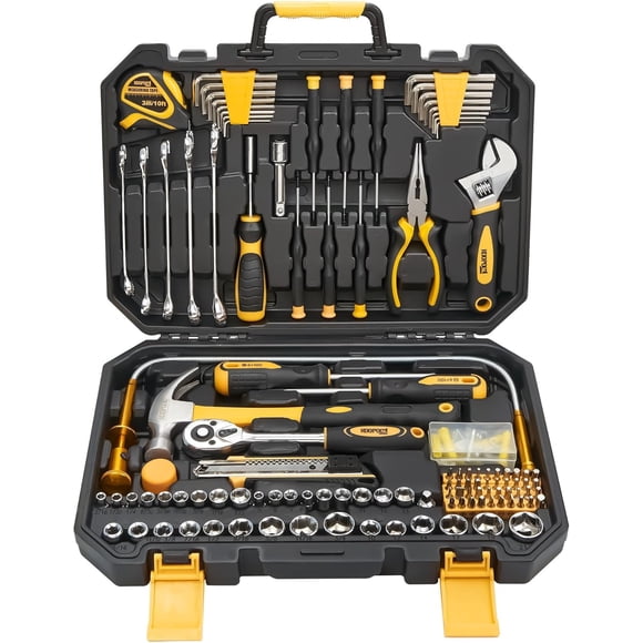 Cartman Tool Set General Household Hand Tool Kit Plastic Toolbox ...