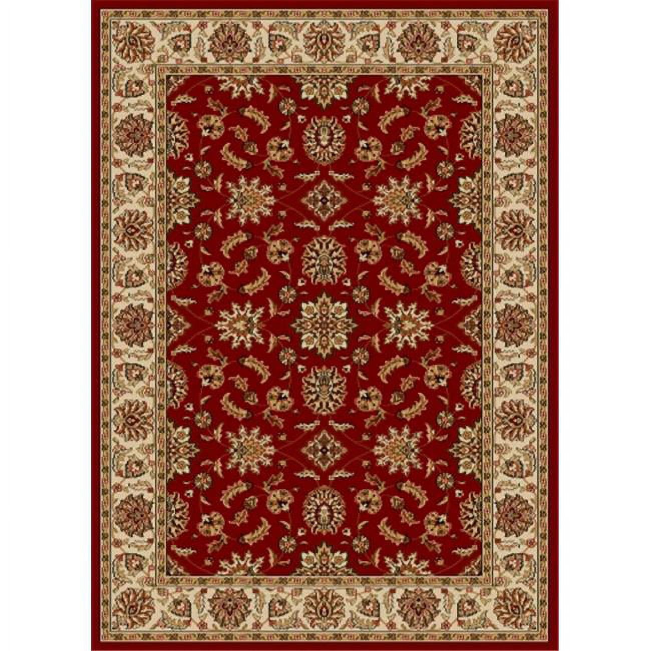 1592-1032-RED Como Rectangular Red Traditional Italy Area Rug, 7 ft. 9 ...