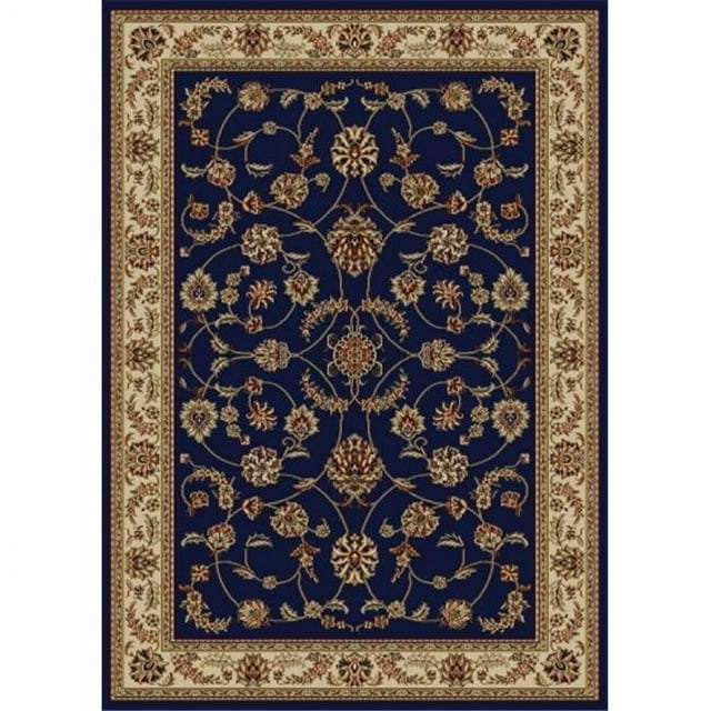 1596-1356-NAVY Como Rectangular Navy Traditional Italy Area Rug, 8 ft ...