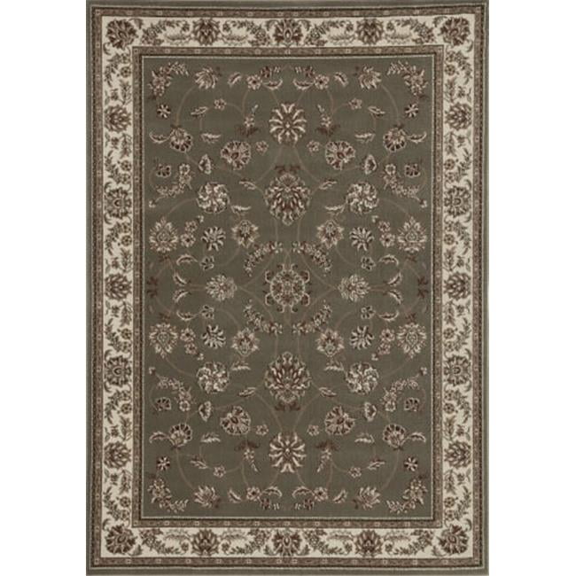 Como Rectangular Traditional Sage Green Area Rug, 5'5"W x 7'7"H, Italy ...