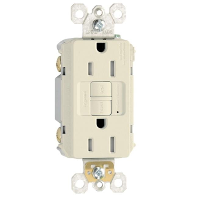 1597TRLACC4 Self Testing GFCI Receptacle, 15A, Light Almond - Walmart.com