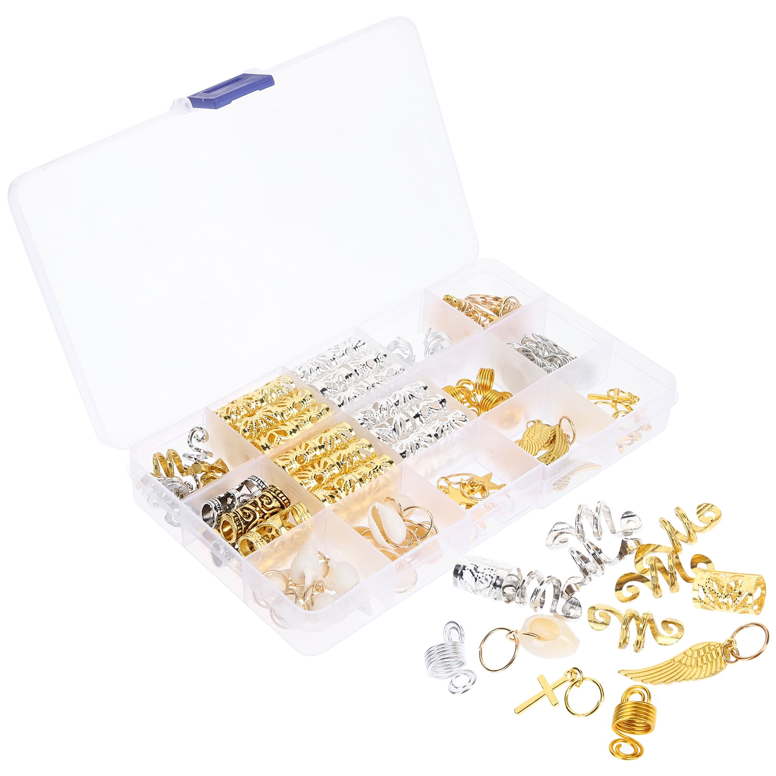 159Pcs Dreadlock Hair Cuffs Women Braiding Hair Charms Jewelry Braid ...