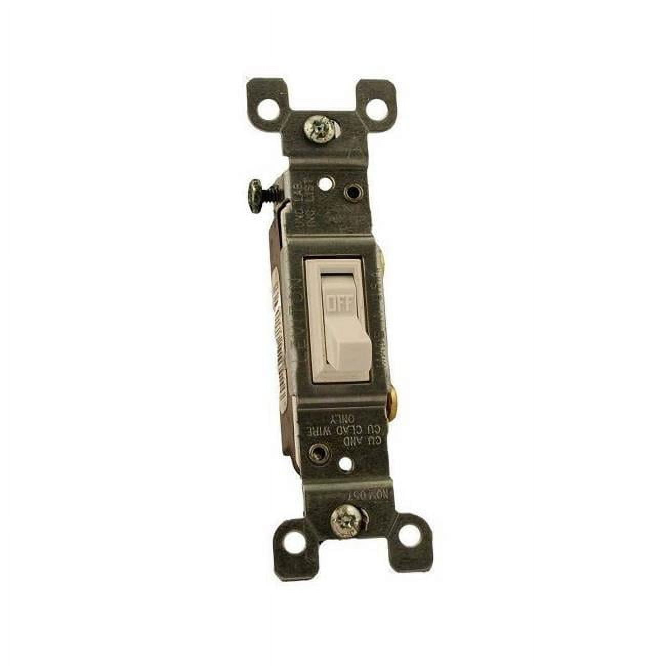 15A 120V Push-In Side Terminal Toggle Switch, White - Walmart.com