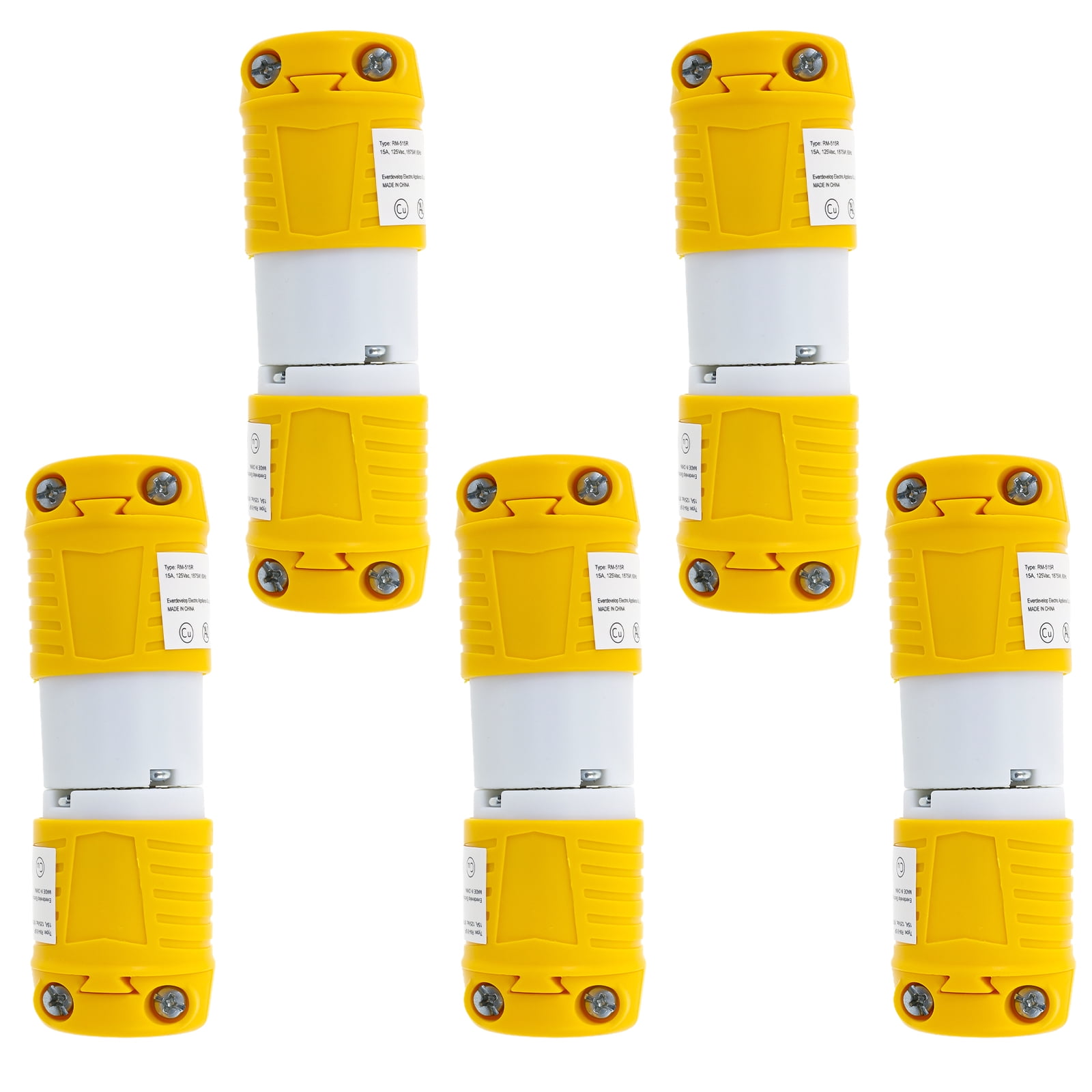 15A 125V Blade Plug Grounding Easy to Use Installation Compatible with ...