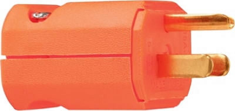 15A, 125V, Orange, 2 Pole, 3 Wire Grounding, Premium Hi-Vis Plug, NEMA ...