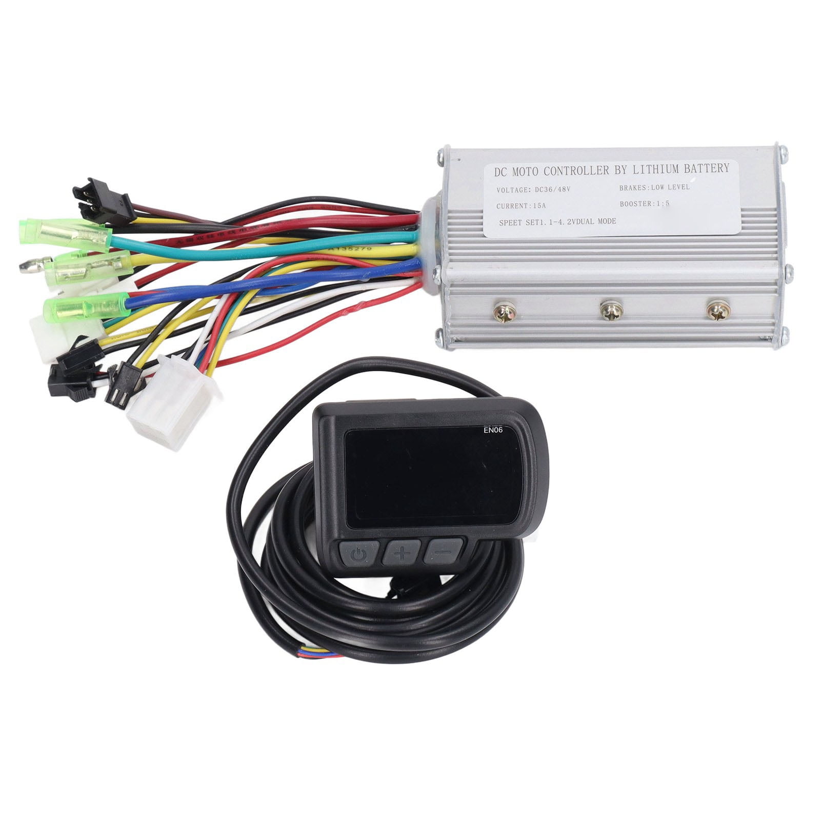 15A 36V 48V Brushless Motor Controller Kit with EN06 LCD Display USB ...