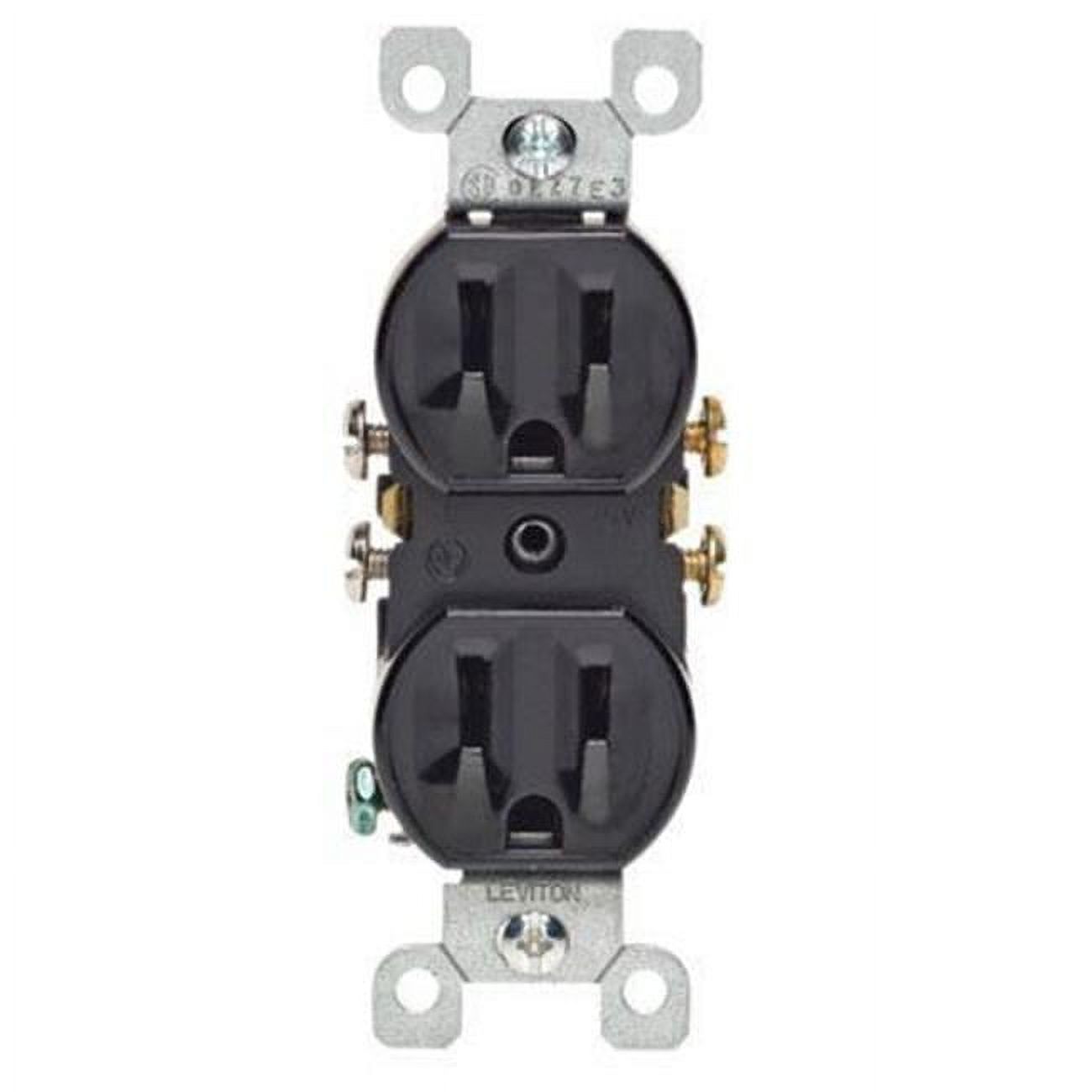 15A Duplex Receptacle, Black - Walmart.com
