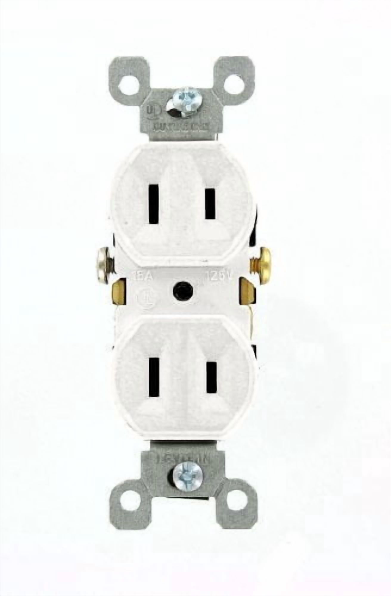15A NongRound Wht Receptacle 008-00223-00W Leviton Mfg Receptacles and ...